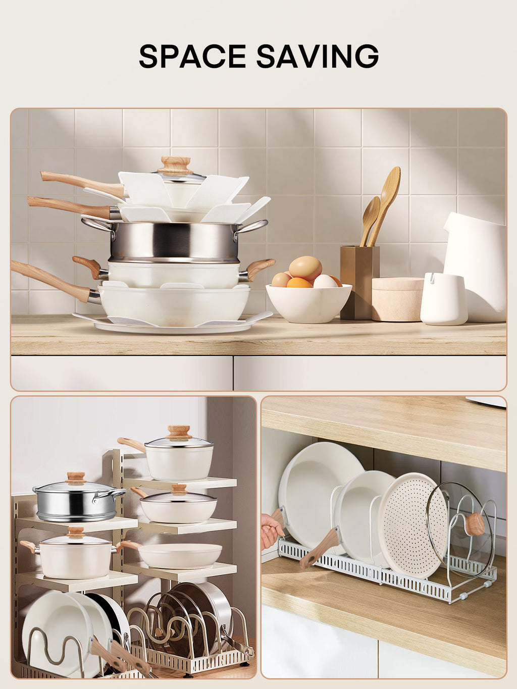 FOHERE 12 PCS Pots and Pans Set, Non-stick Ceramic Cookware sets, Kitc ...