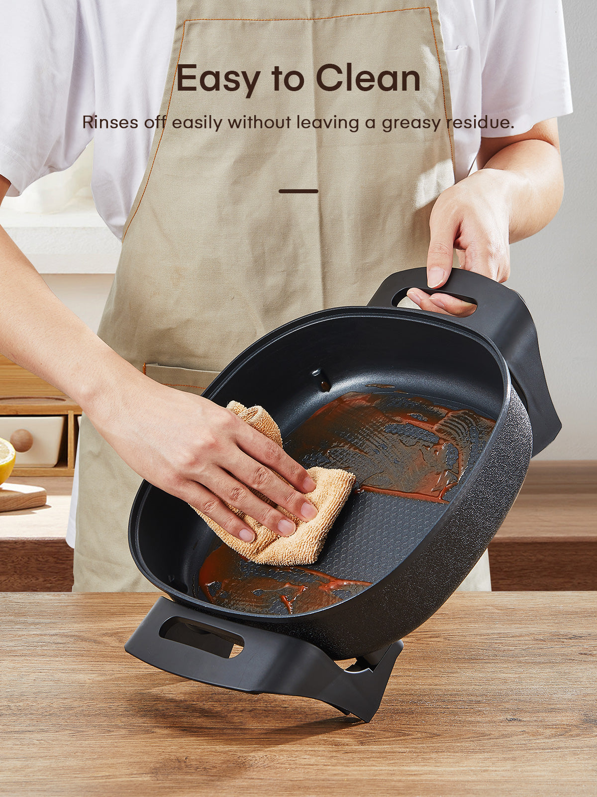 Electric Skillet, 12 Inch Deep Non Stick Electric Frying Pan with Stan ...