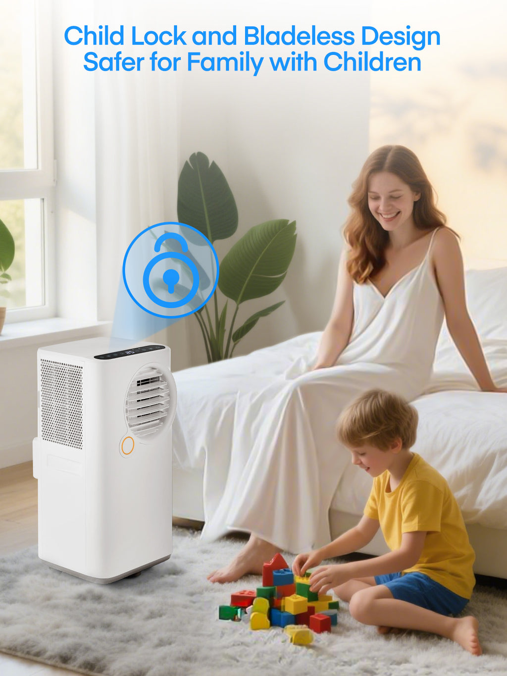 FOHERE 8000 BTU Portable Air Conditioner for Room Cooling and Heating ...