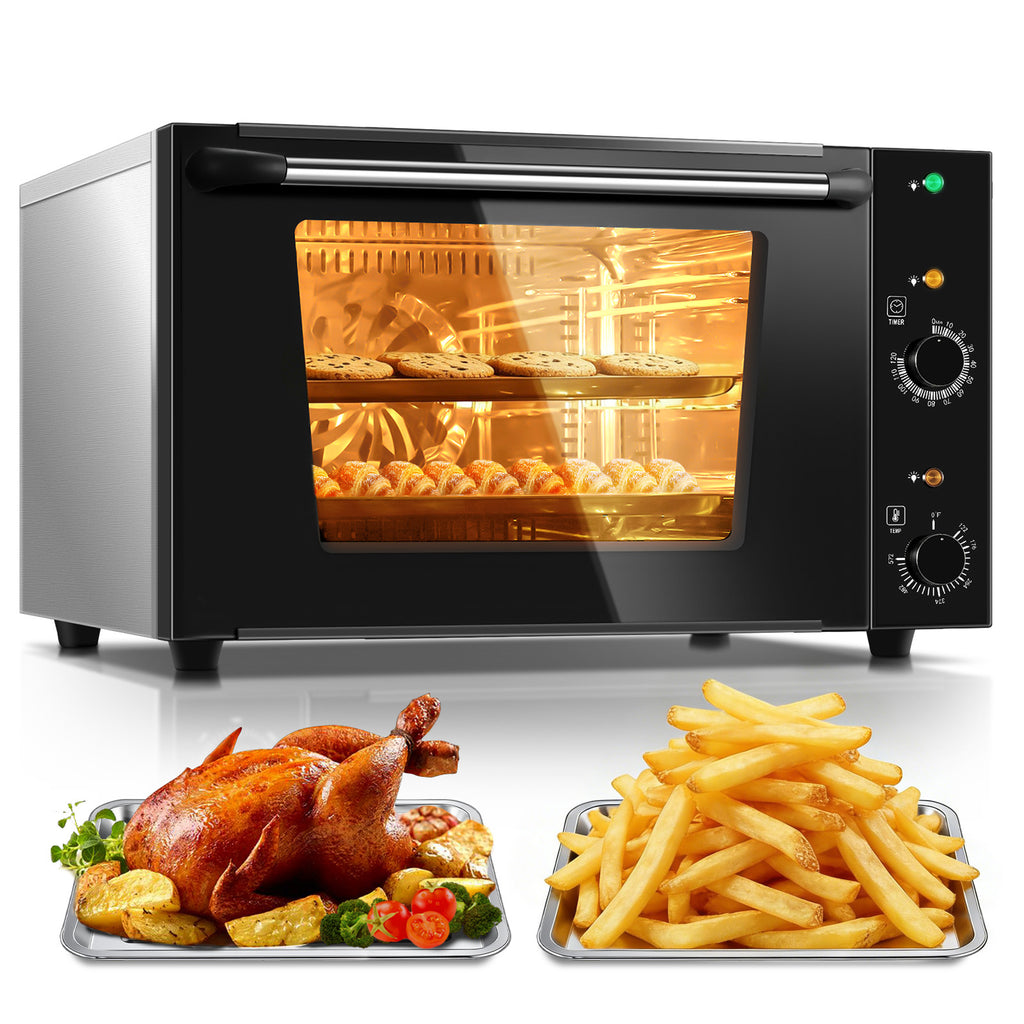 50QT Quarter-Size Convection Oven, 2400W Commercial Toaster oven with ...